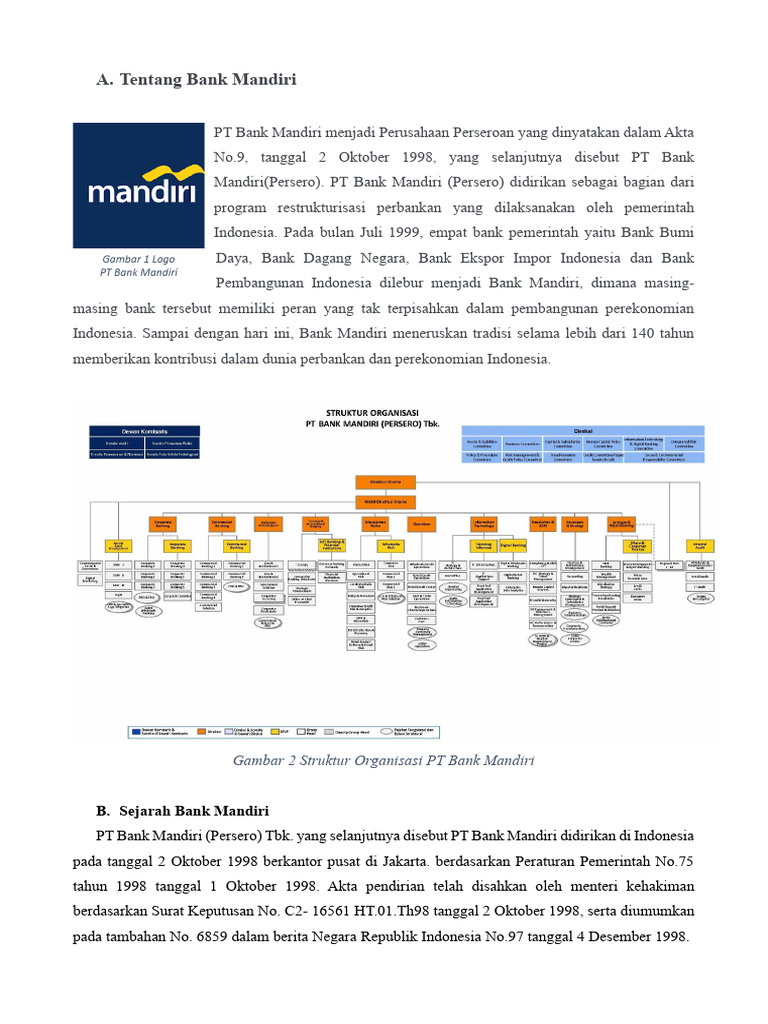 Tentang Bank Mandiri | PDF