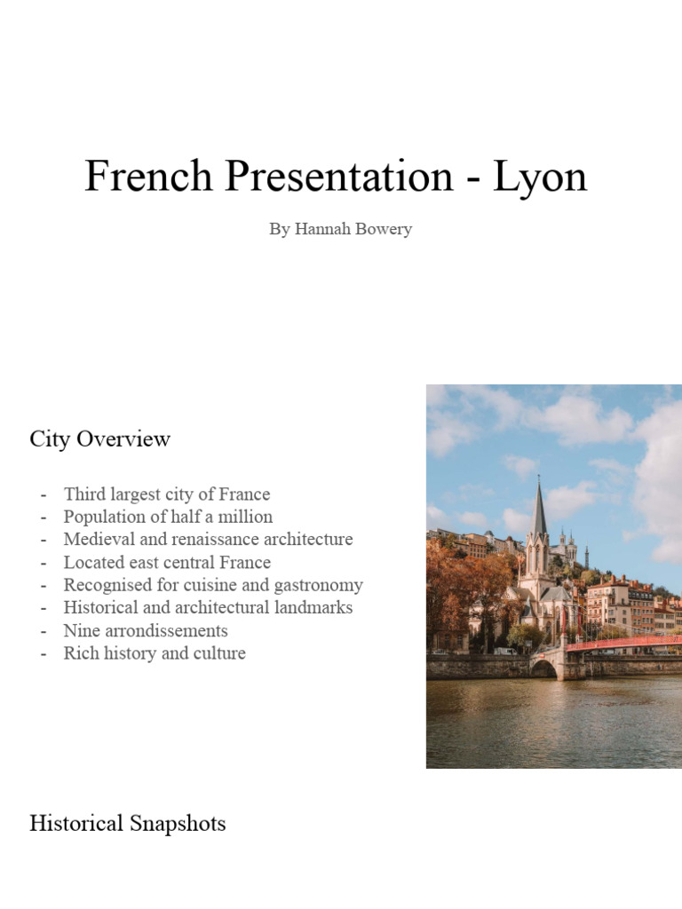 Lyon French Presentation | PDF
