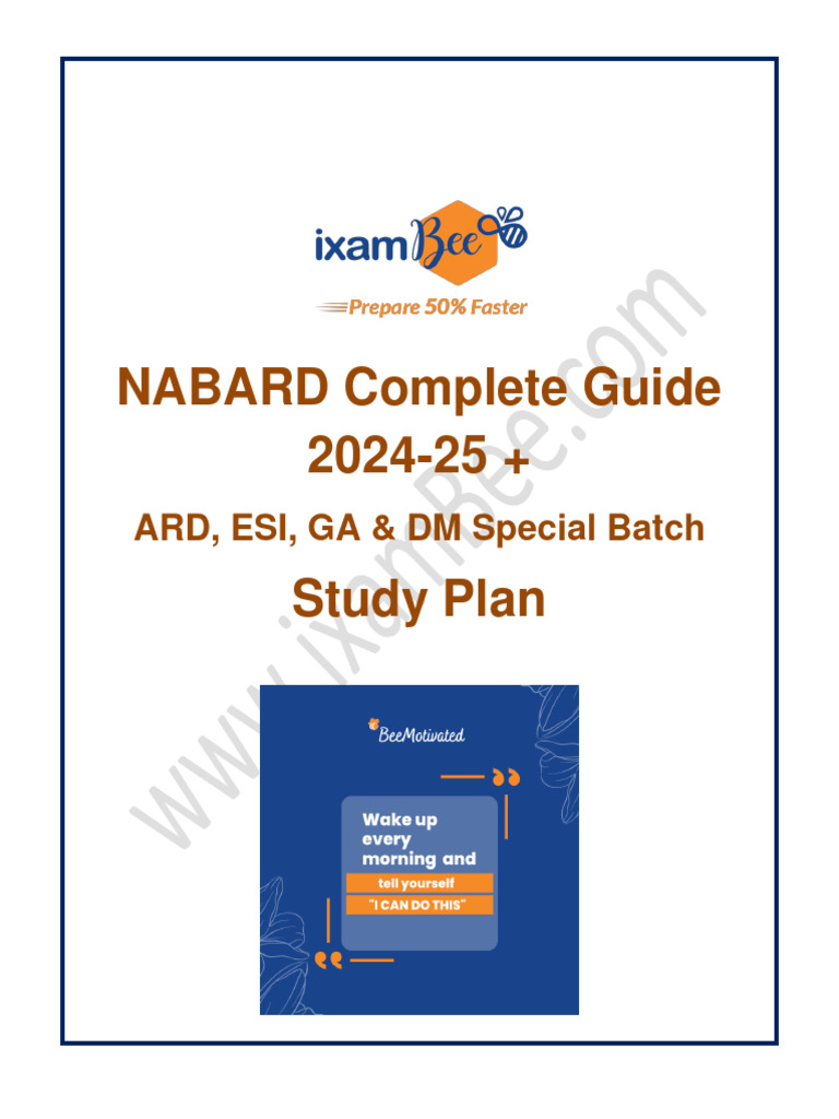 Nabard 60 Days Ard Esi Ga and DM Study Plan PDF | PDF | Agriculture | Decision Making