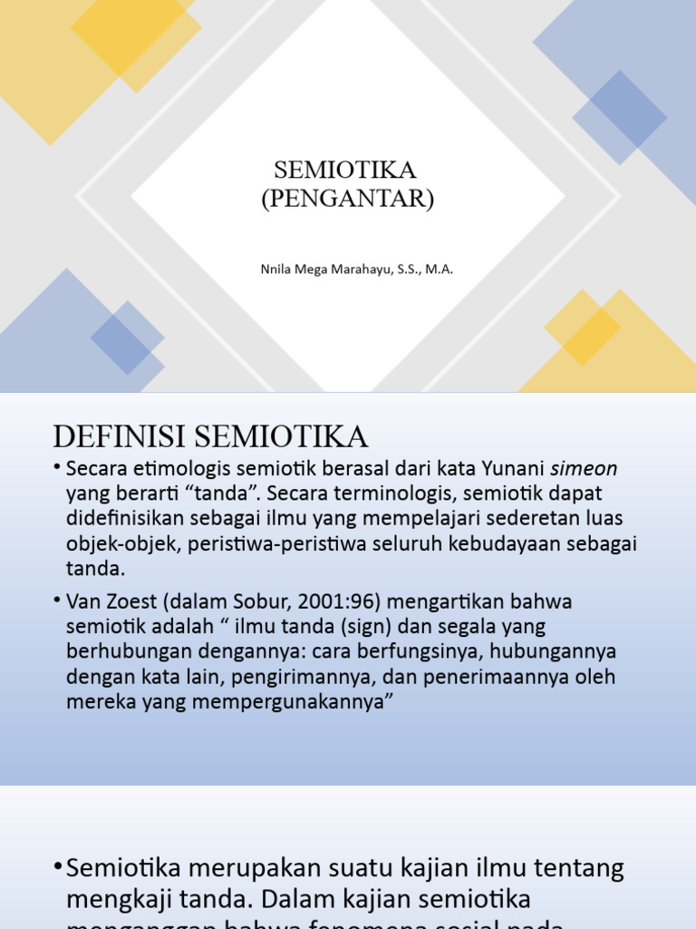 SEMIOTIKA p1 2021 | PDF | Filsafat