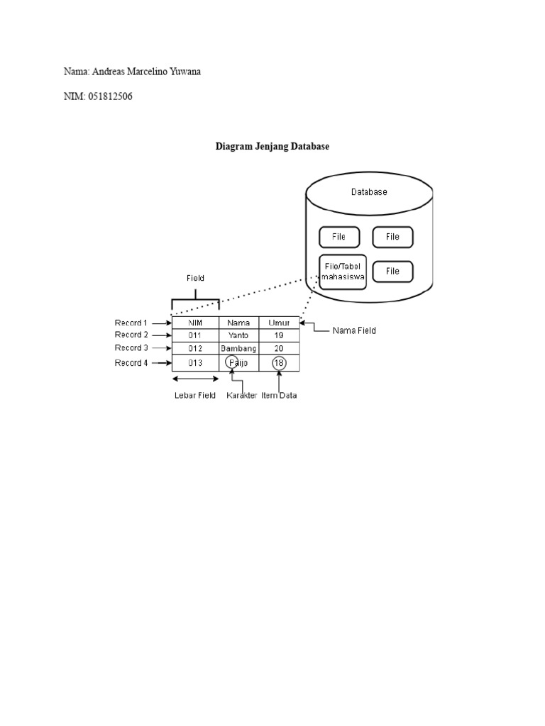 Diagram Jenjang Database | PDF