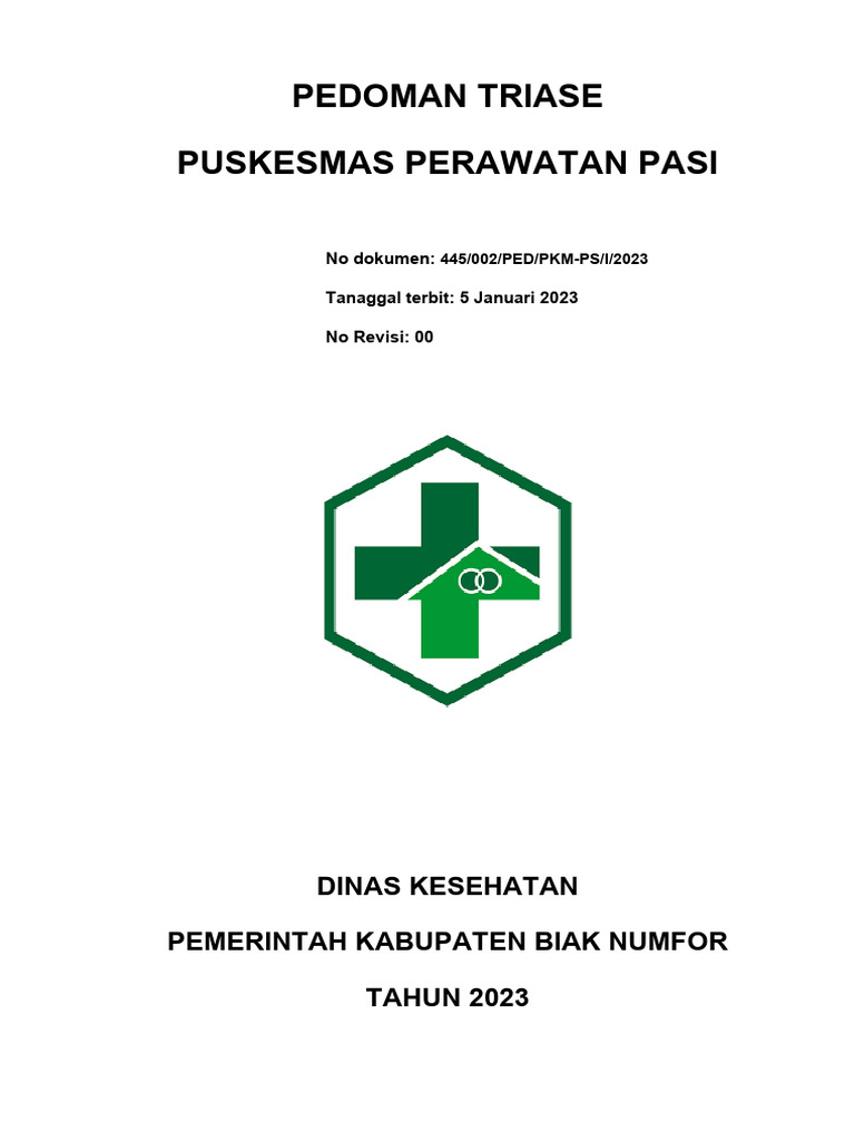 Panduan Triase UGD Puskesmas Pasi | PDF