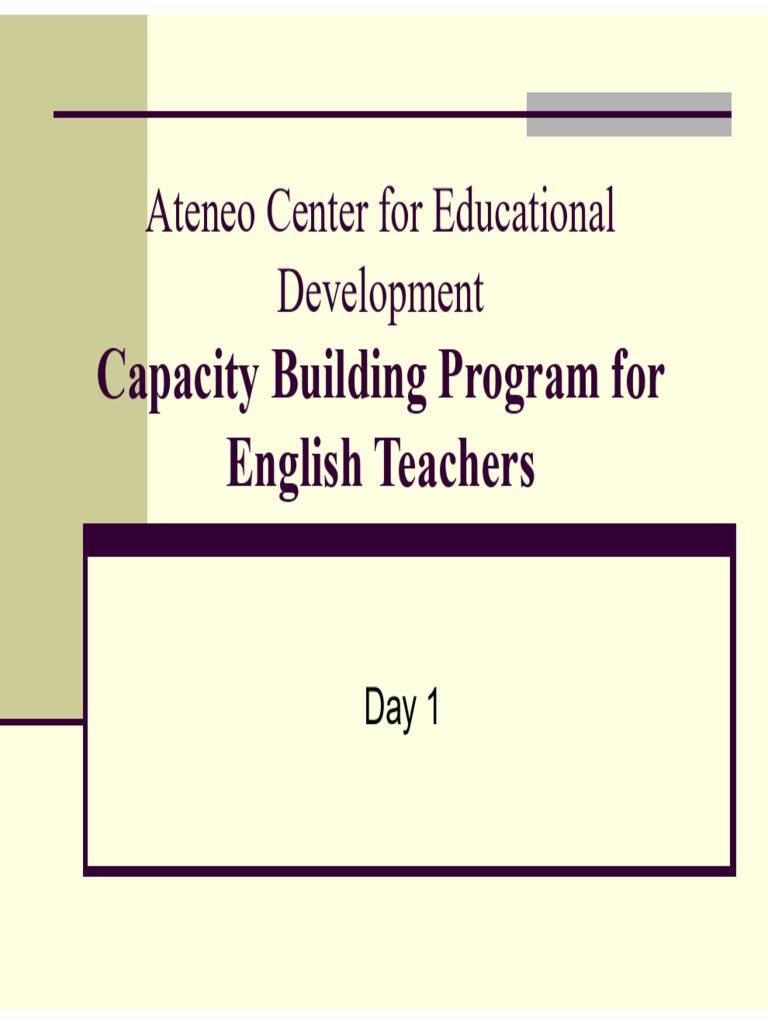 ENGLISH-TARLAC-DAY-1 | PDF | Reading Comprehension | Learning
