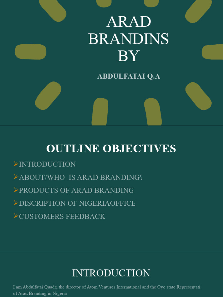 Arad Branding Overview And Nigeria Office Pdf