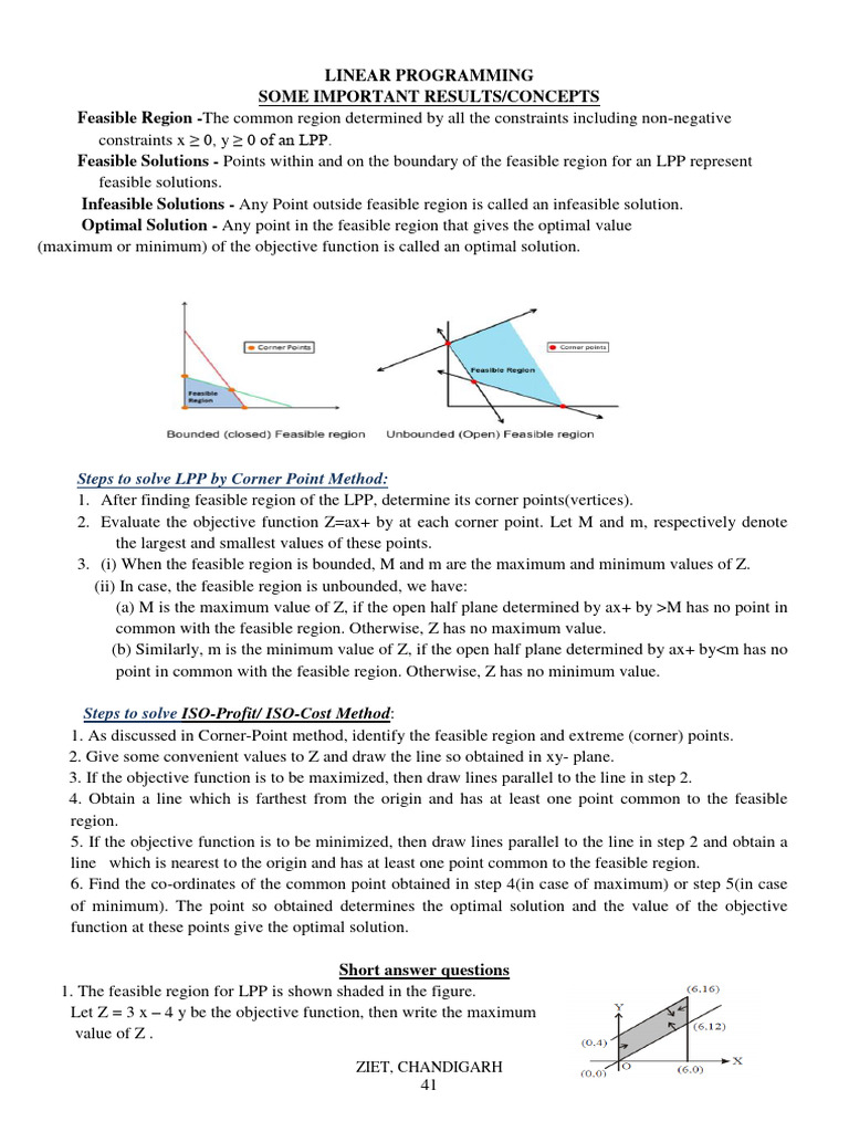 Class Xii Applied Maths1 Pdf Mathematical Optimization Applied 1316