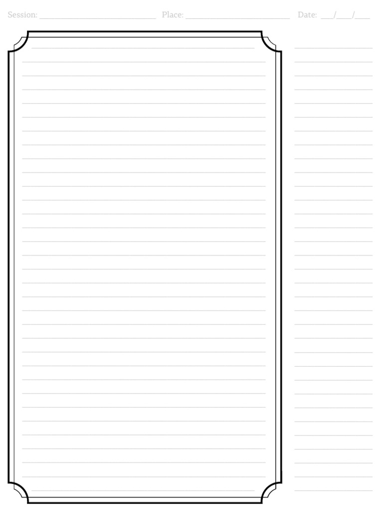 Session Journal Classic Size | PDF