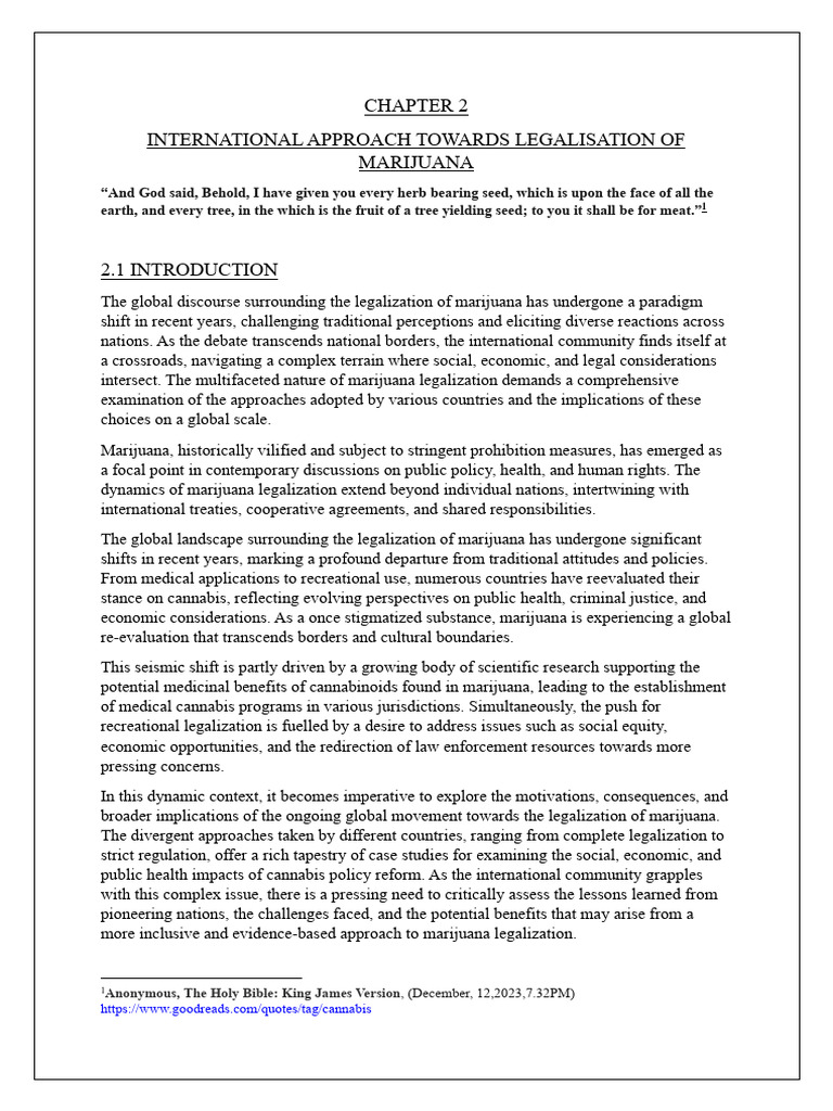 2nd Chapter LOM | PDF | Cannabis (Drug) | Drug Policy