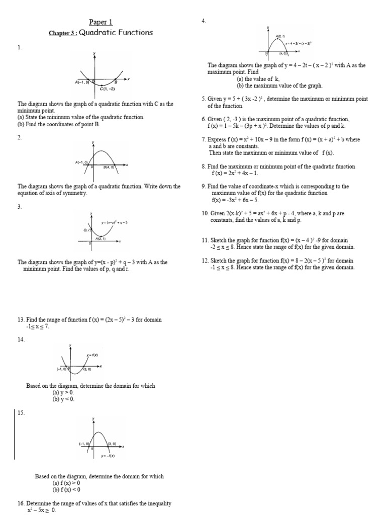 Form4 Chap3 | PDF | Function (Mathematics) | Mathematical Analysis