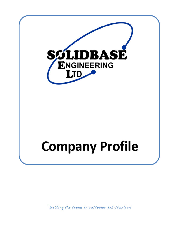 Solidbase Company Profile | PDF | Occupational Safety And Health | Safety