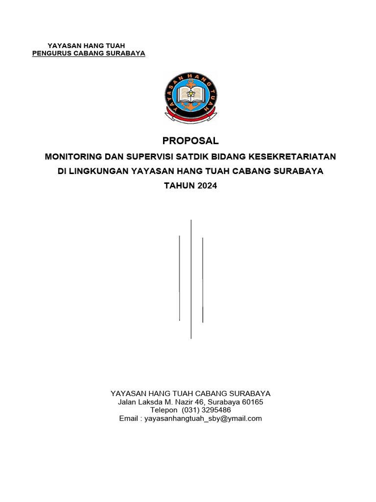 Proposal Monitoring Dan Supervisi Satdik | PDF