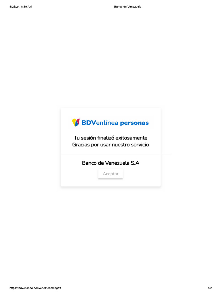 Banco de Venezuela | PDF