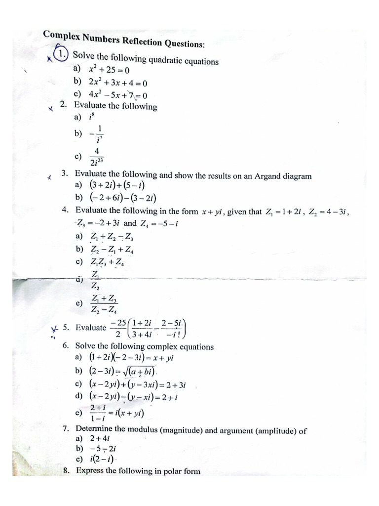 Complex Numbers | PDF