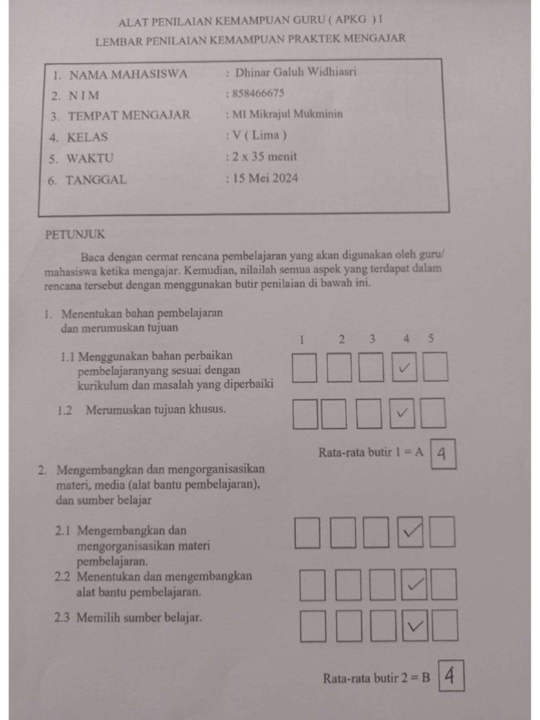 Tugas 2 - APKG Pembelajaran Terpadu | PDF