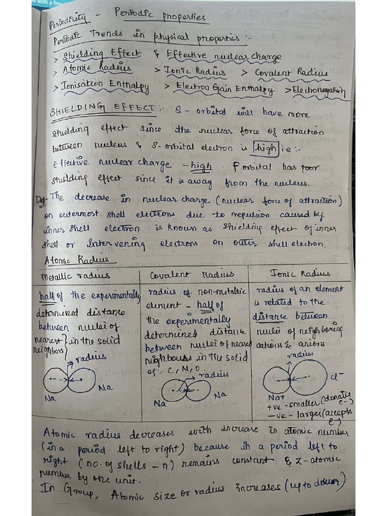 Periodicity Notes | PDF