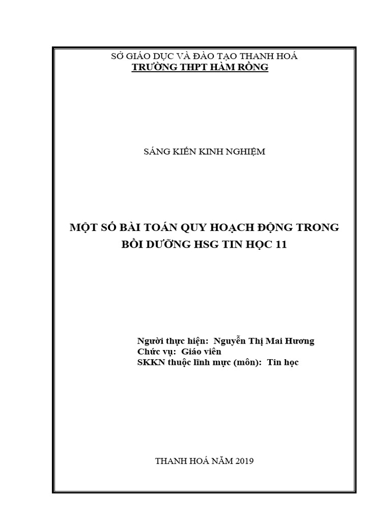 Quy Hoach Dong | PDF