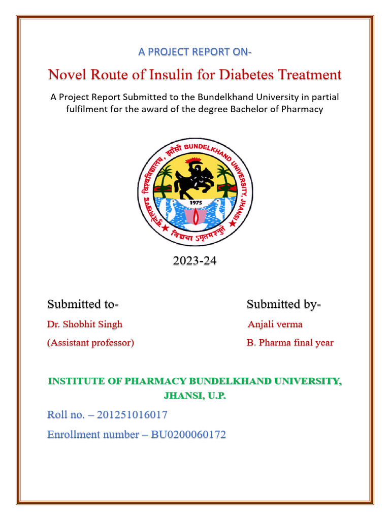 Novel Route of Insulin For Diabetes Treatment | PDF | Insulin | Obesity Novel Route of Insulin For Diabetes Treatment | PDF | Insulin | Obesity