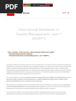 Isqm 1 | PDF | Governance | Risk