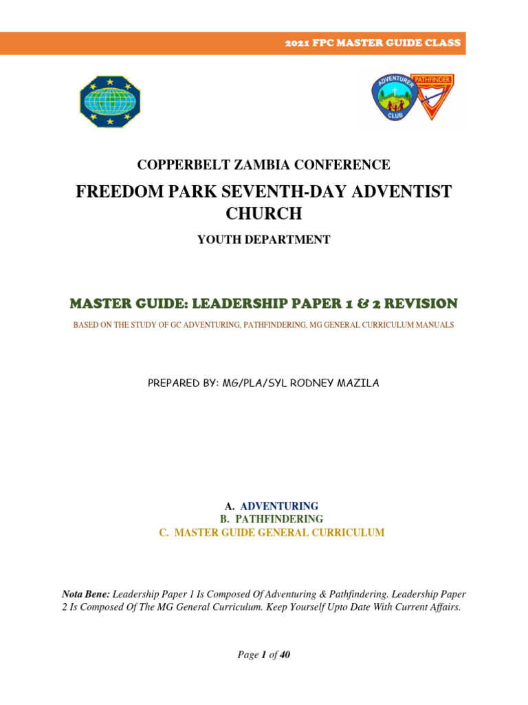 Master Guide Leadership Revision 2021 | PDF | Psychology | Behavioural ...