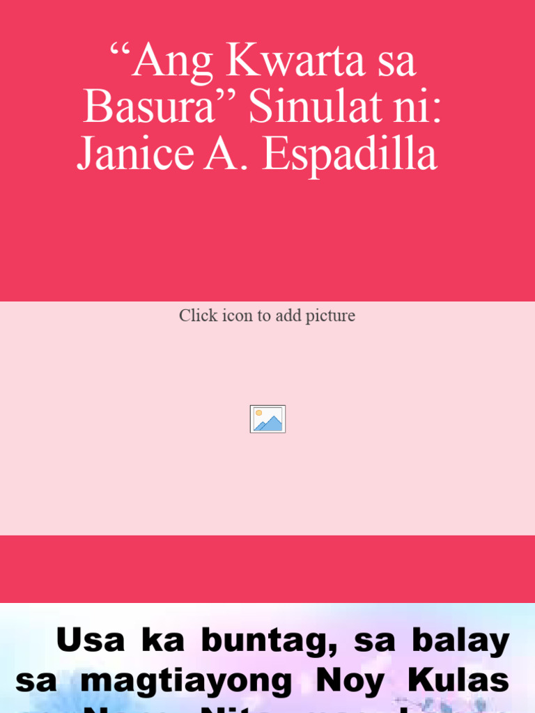 Ang Kwarta Sa Basura | PDF