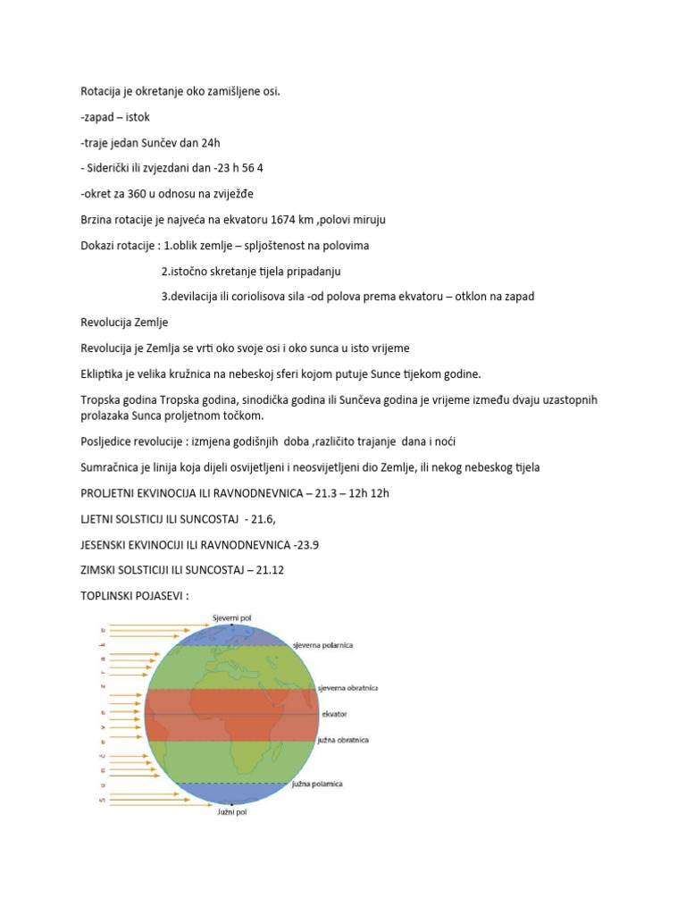 Rotacija Je Okretanje Oko Zamišljene Osi | PDF