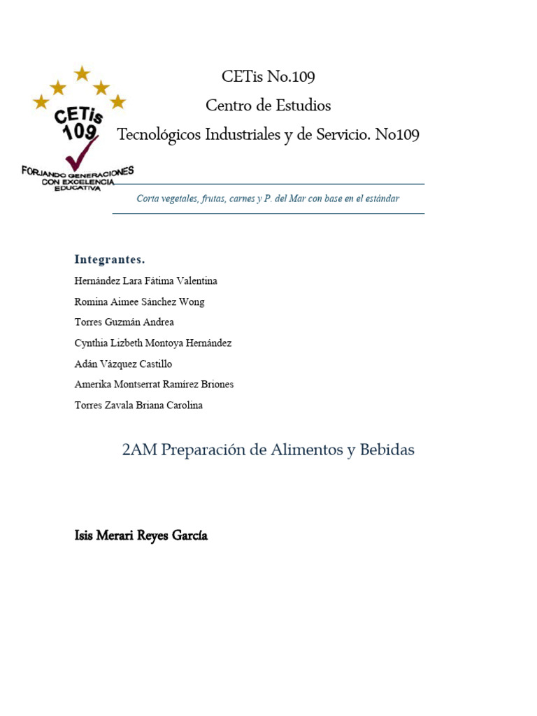 CETis No | PDF | Cocinando | Fritura