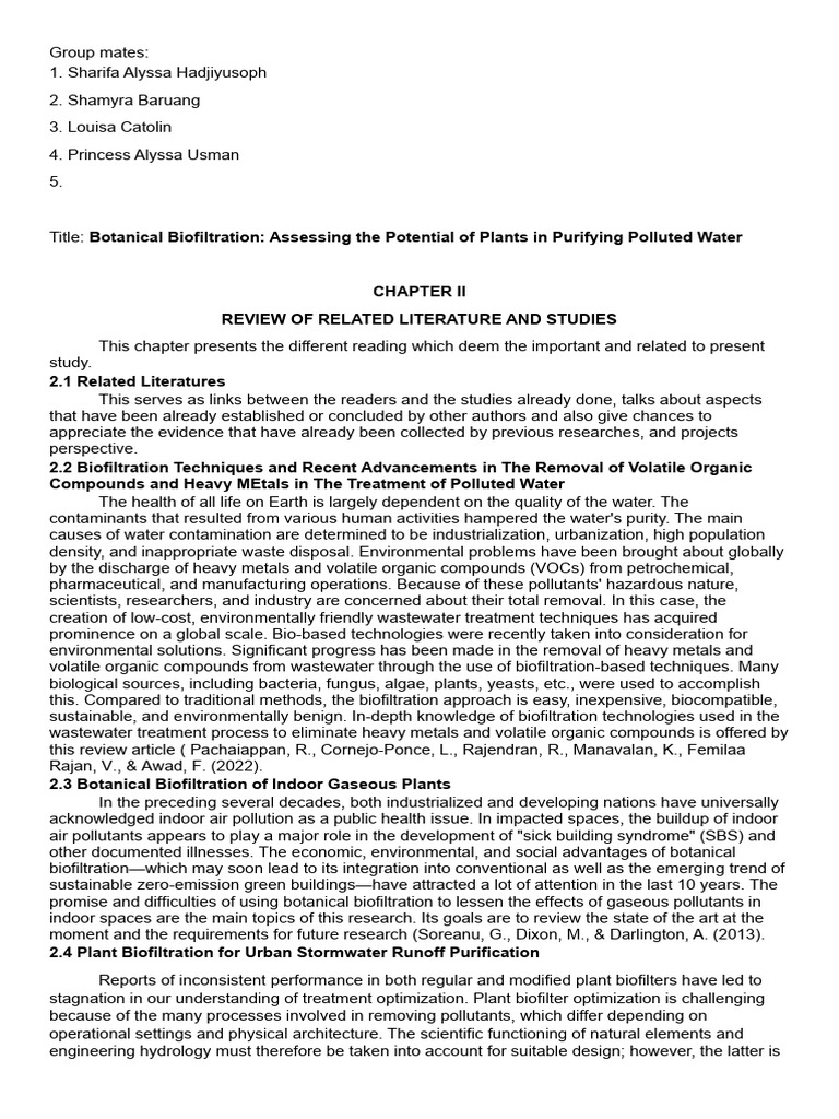 RRL | PDF | Water | Water Pollution