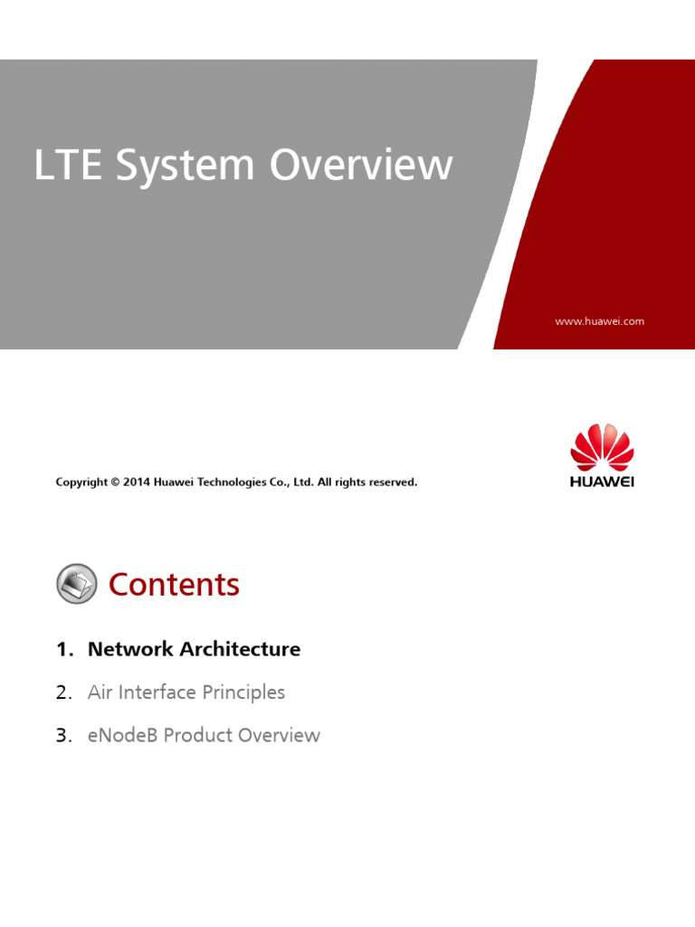 Oea000040 Lte System Overview Issue 1.01 | PDF | Lte (Telecommunication ...