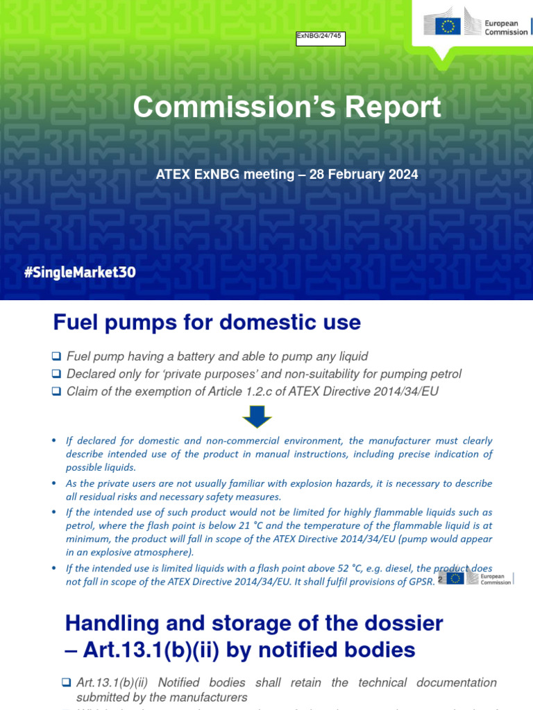 ExNB24-745 - Commission's Report | PDF | Safety ExNB24-745 - Commission's Report | PDF | Safety