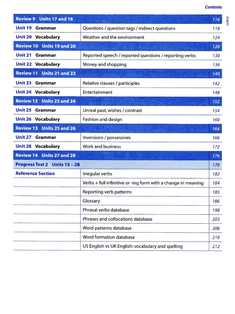 Destination B2. Grammar Vocabulary With Answer Key-Pages-7 | PDF
