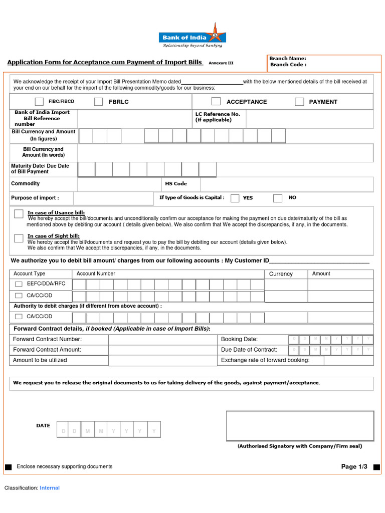 Acceptance Cum Payment of Import 0304 1 | Download Free PDF | Debit Card | Banks
