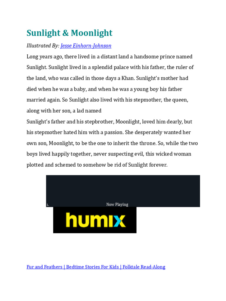 Sunlight & Moonlight: Play Video | PDF