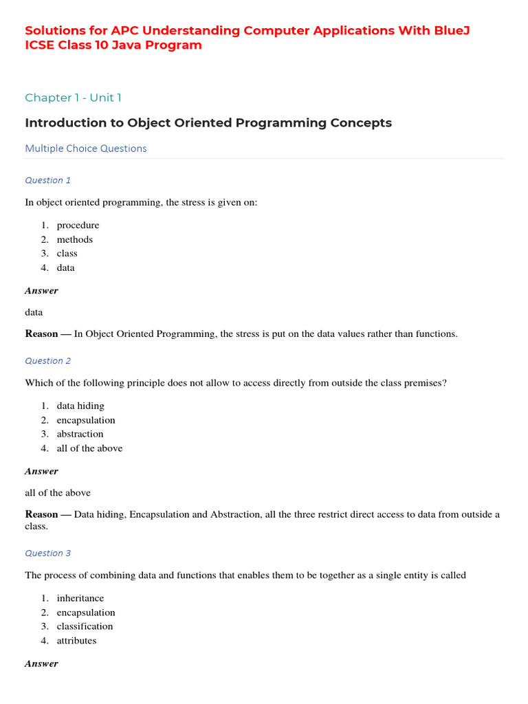 Computer Application Part 1 | Download Free PDF | Object Oriented Programming | Data Type