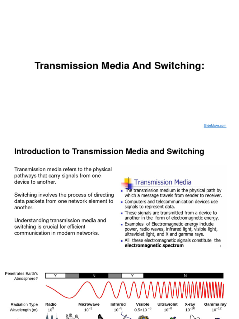 Transmission Media and Switching | PDF | Transmission Medium | Computer Network