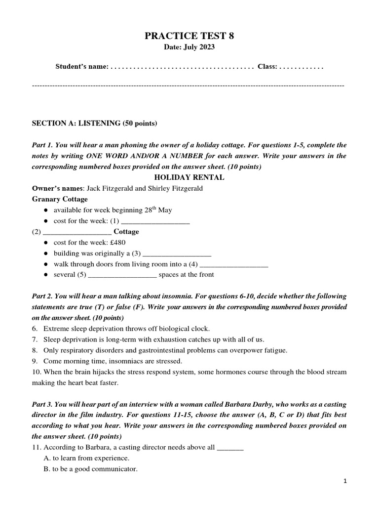 Practice Test 8 | PDF | Piracy | Major Depressive Disorder