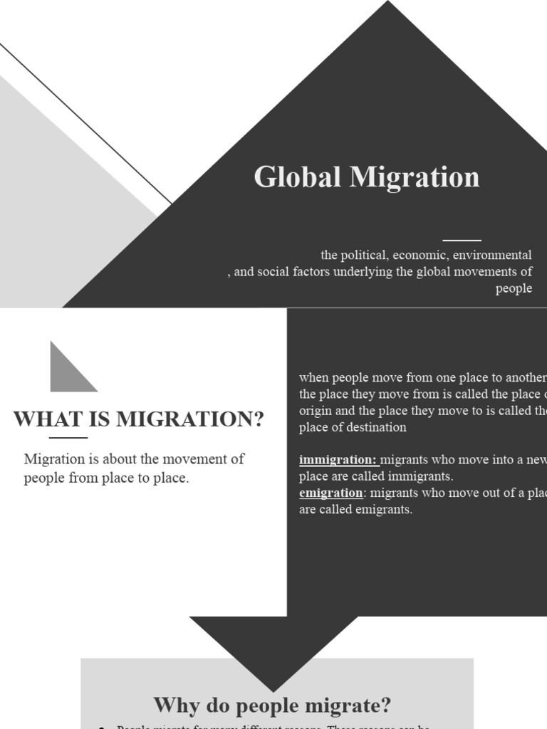 Global Migration | Download Free PDF | Human Migration | Immigration