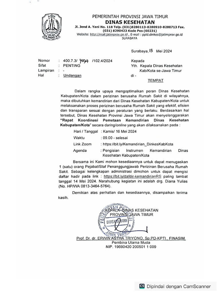 Surat Zoom Meeting | PDF