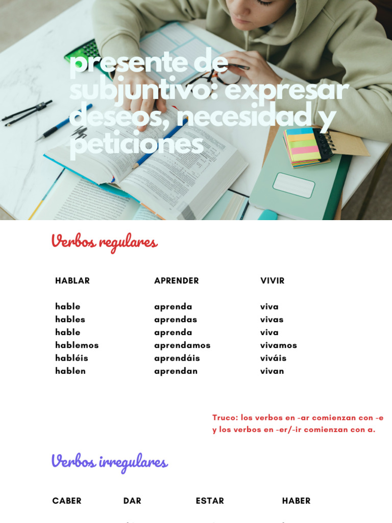 B1. U6. Presente de Subjuntivo. | PDF | Artes del Lenguaje y Comunicación