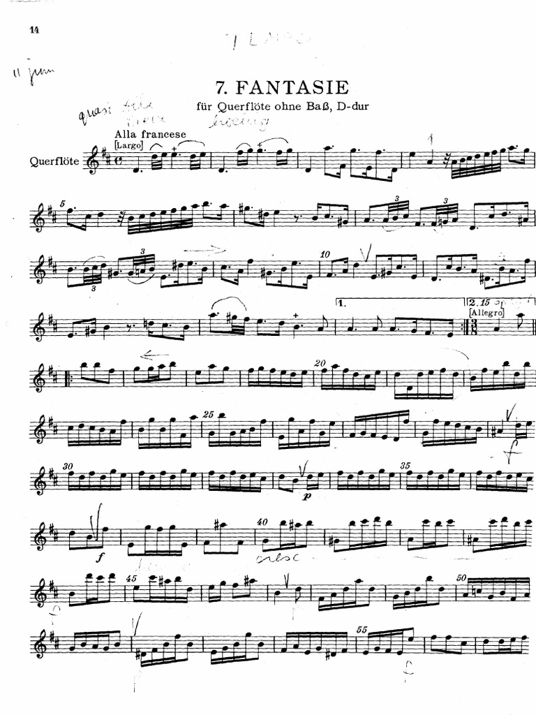 Telemann 12 Fantasias Sheet Music | PDF