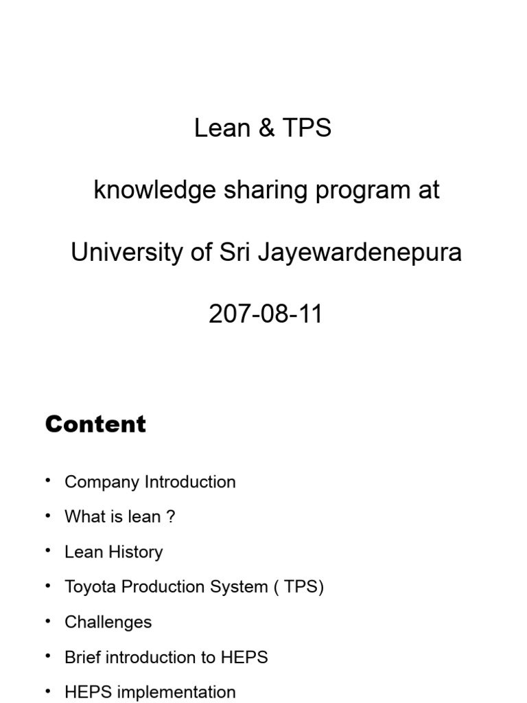Introduction of Lean Concept 2017-08-11 | PDF | Lean Manufacturing ...
