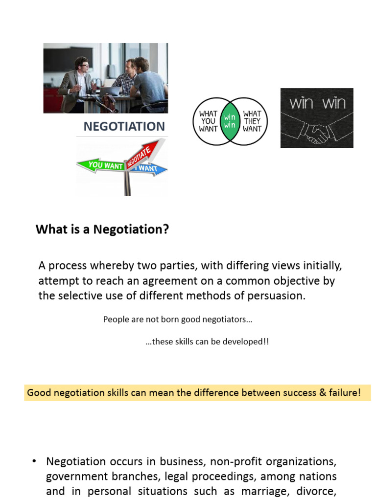Essential Negotiation Skills Guide | PDF | Negotiation | Persuasion
