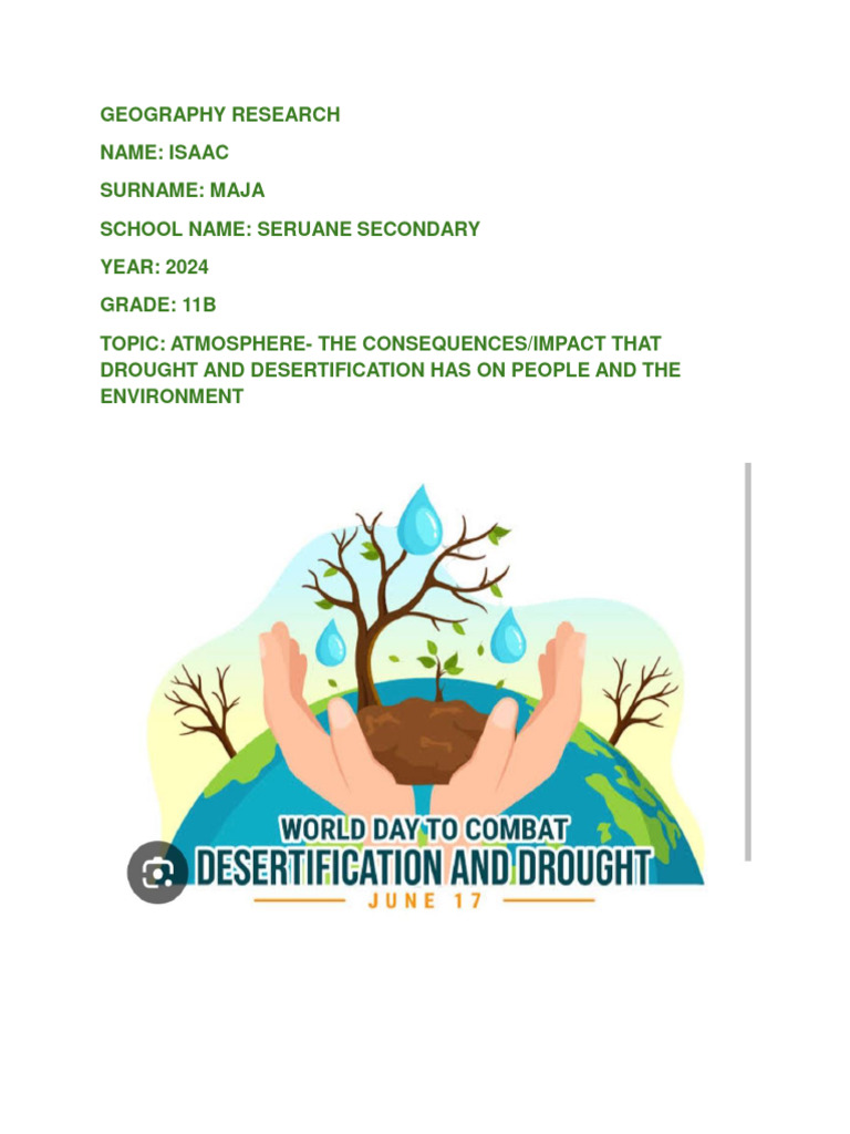 Research Grade 11 | PDF | Drought | Agriculture