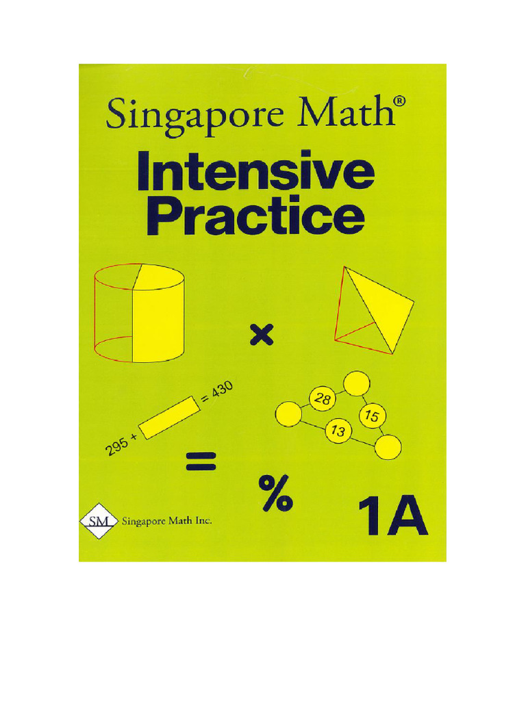 Singapore Math Intensive Practice Primary 1A | PDF