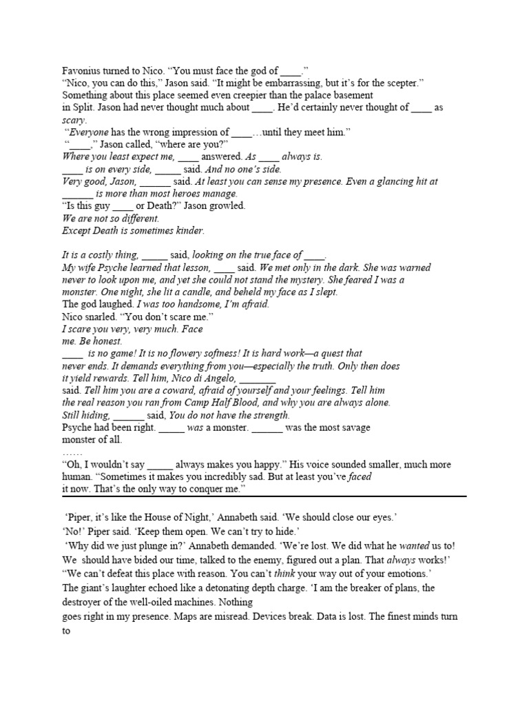 Ambiguity Passage | PDF