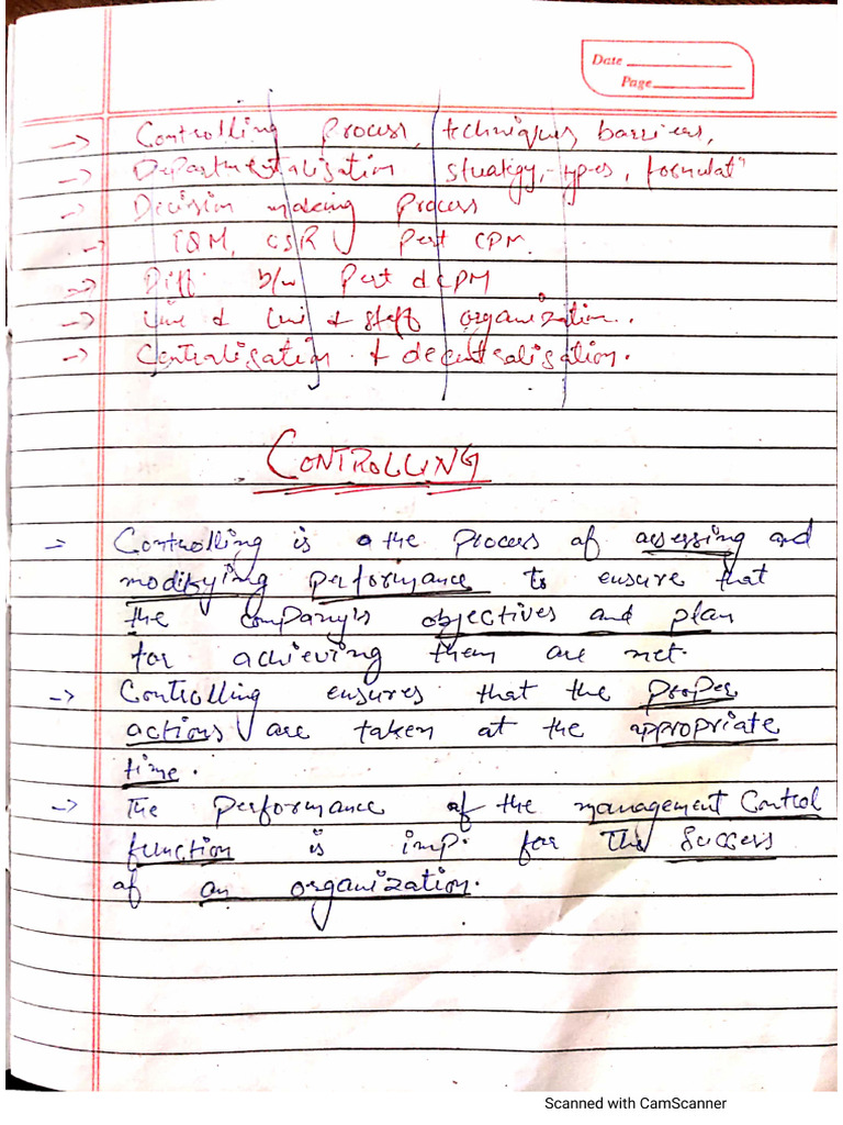 CONTROLLING UNIT 4_1 | PDF