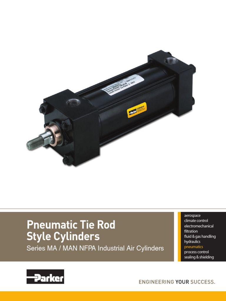 Cylinder Tie Rod PARKER | PDF | Piston | Valve