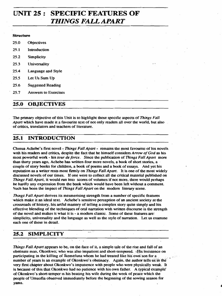 Things Fall apart | PDF