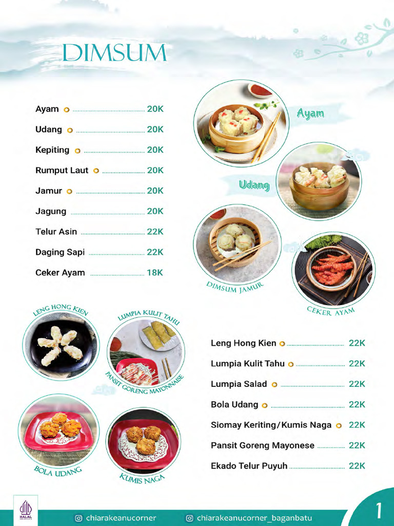 Menu CKC Corner Perisai | PDF