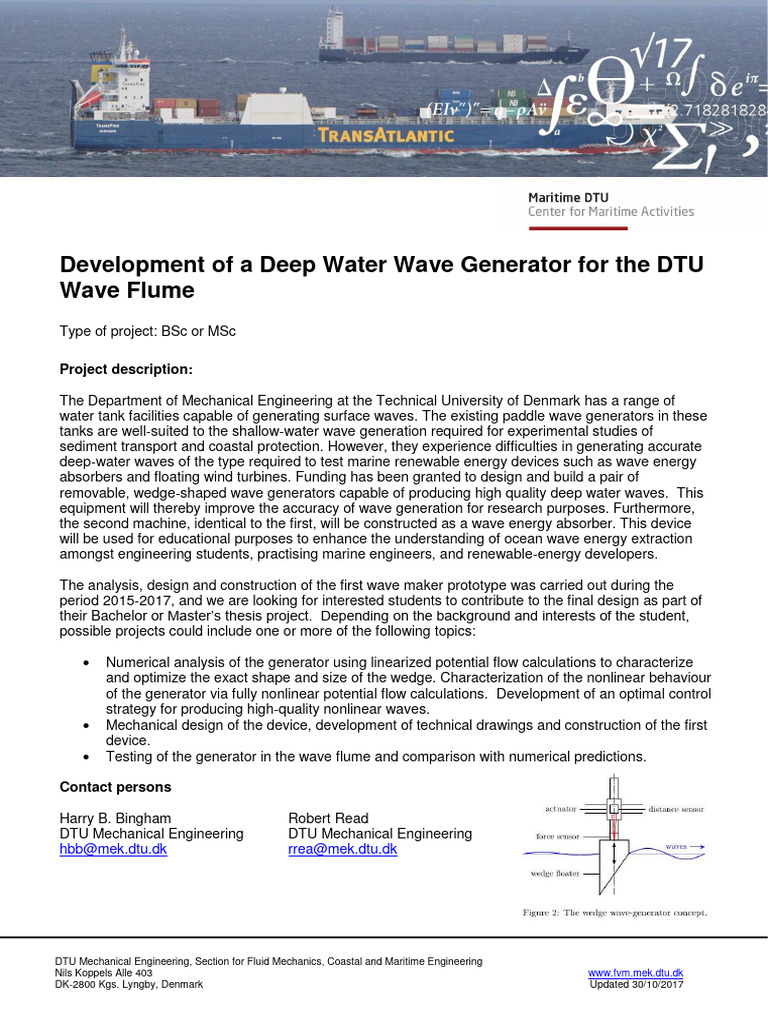 All - HBB - RREA - Development of A Deep Water Wave Generator For The ...