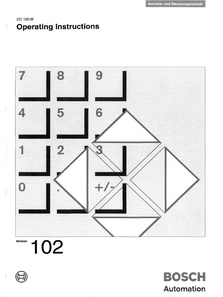 Bosch: Operating Instructions | Download Free PDF | Numerical Control ...