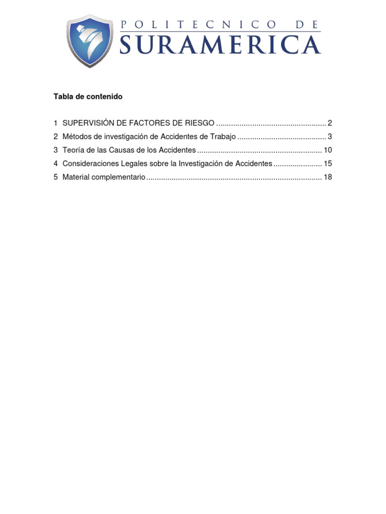 Modulo 4-Supervision de Factores de Riesgo | Descargar gratis PDF | Riesgo | Seguridad y salud ...